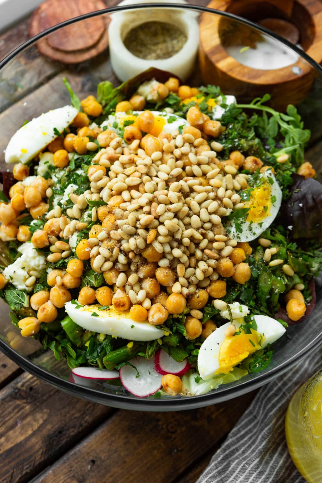 Easy Spring Salad w/ Lemon Vinaigrette- Oh Sweet Basil