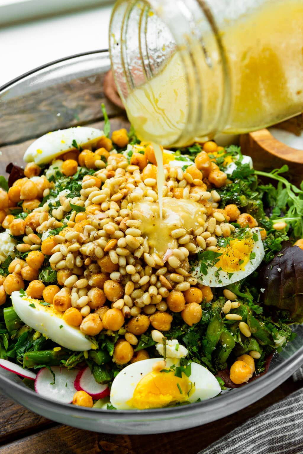 Easy Spring Salad w/ Lemon Vinaigrette- Oh Sweet Basil