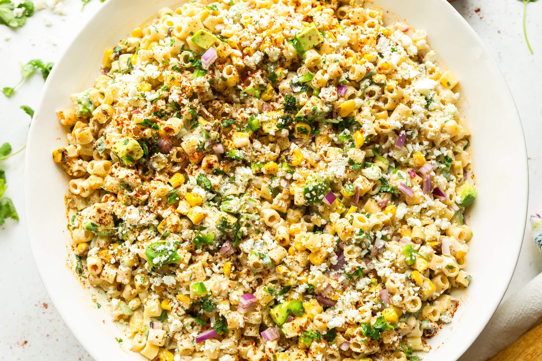 Mexican Street Corn Pasta Salad (Easy Elote Pasta Salad)
