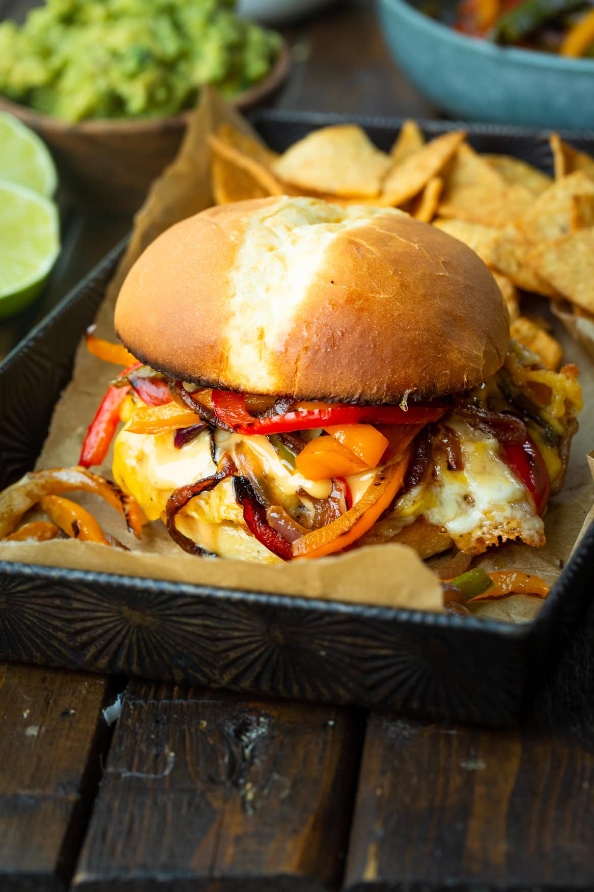 Fajita Style Mexican Burgers [+Video]