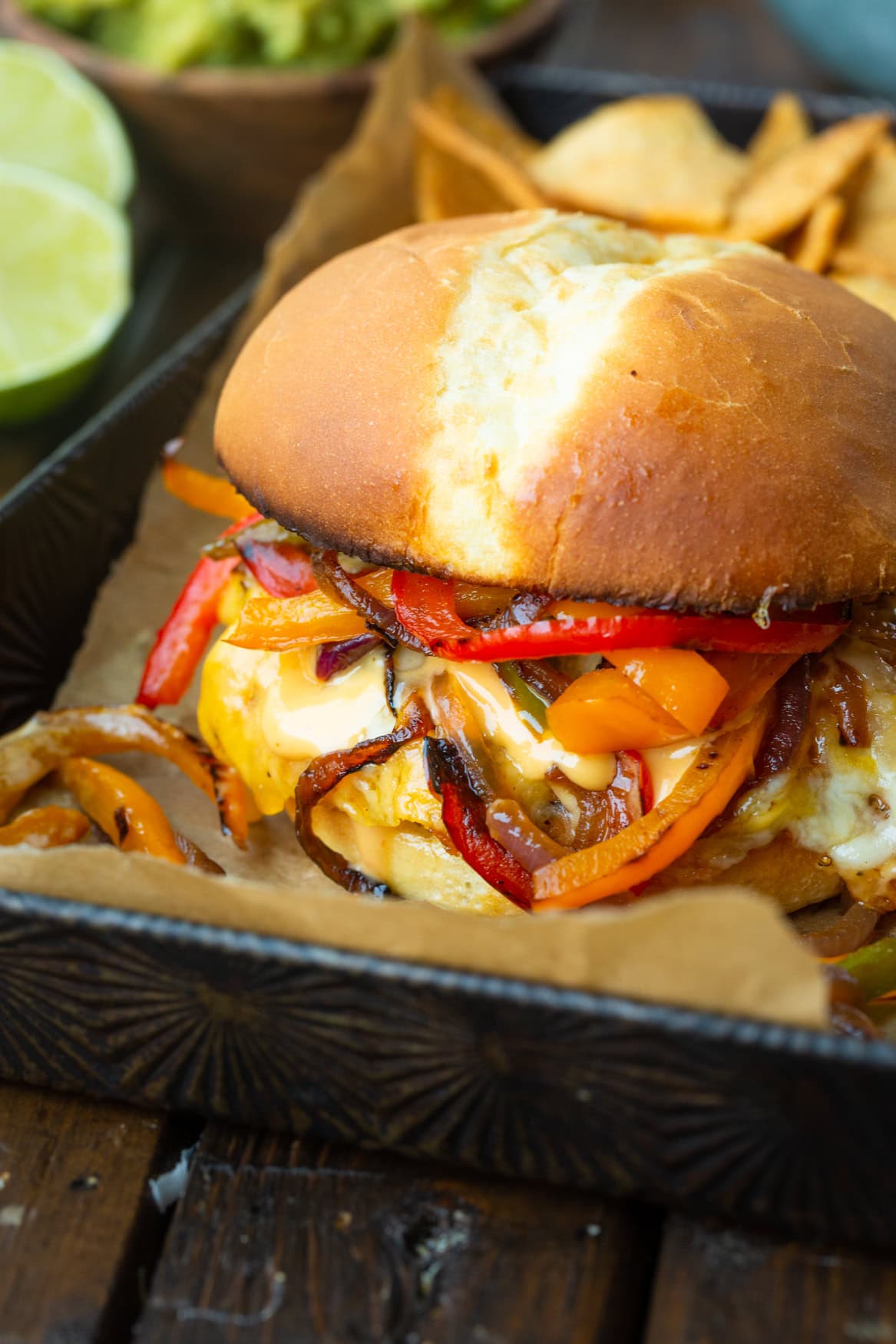 Fajita Model Mexican Burgers [+Video] - Street Food Spectacle