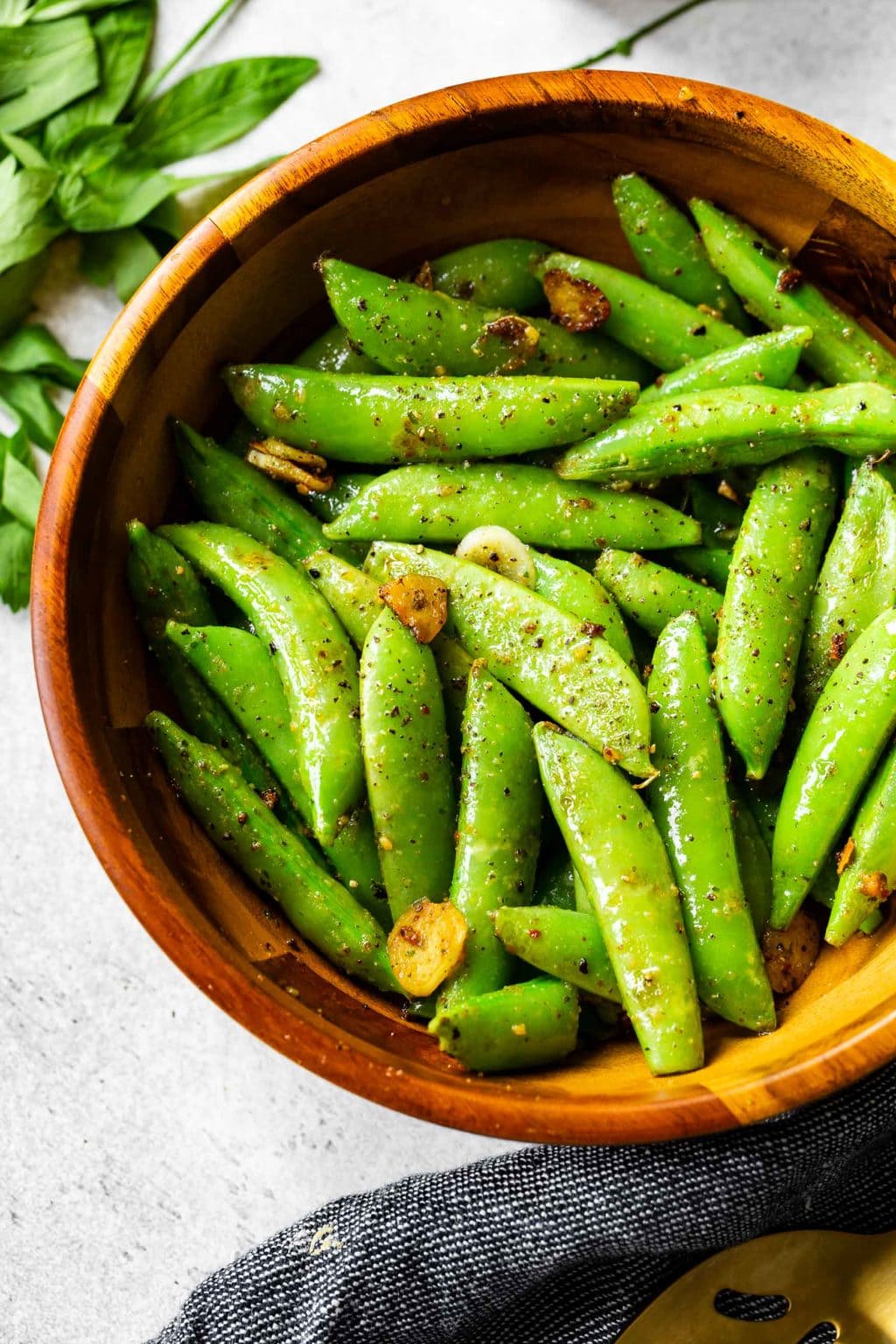Garlic Sautéed Sugar Snap Peas