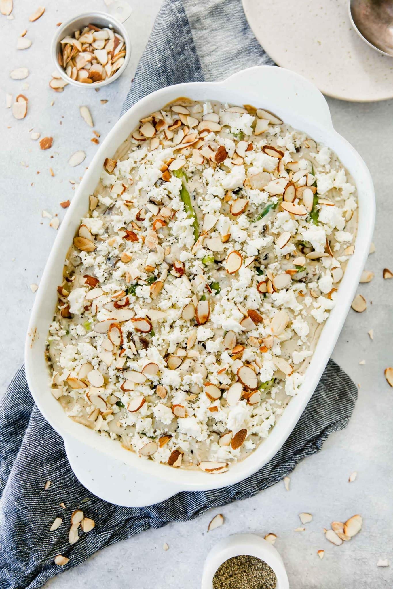 Feta Green Bean Casserole Recipe - Oh Sweet Basil