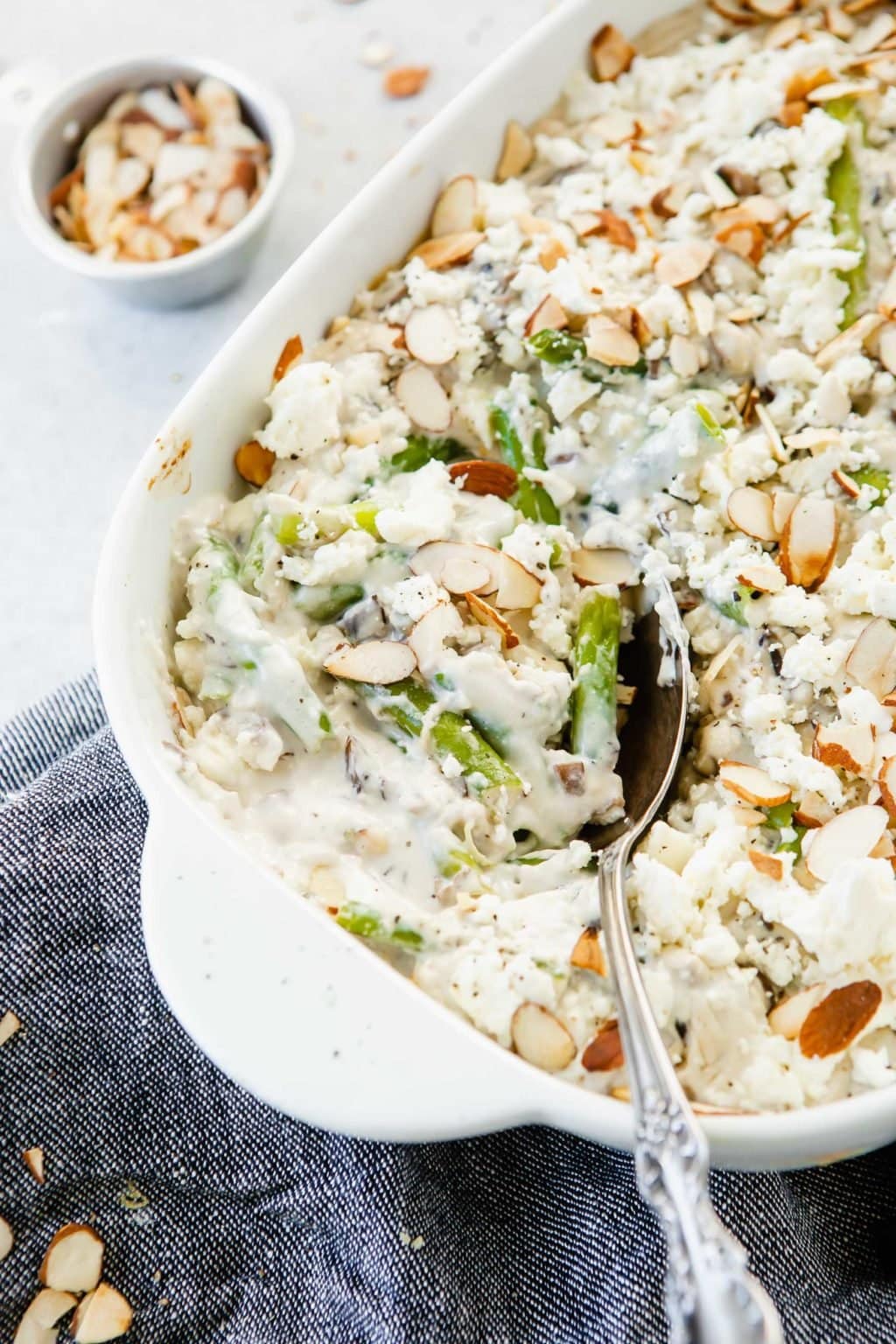Feta Green Bean Casserole Recipe - Oh Sweet Basil