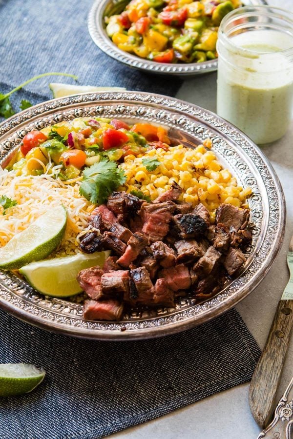 Easy Grilled Steak Burrito Bowls