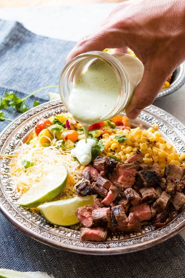 Easy Grilled Steak Burrito Bowls
