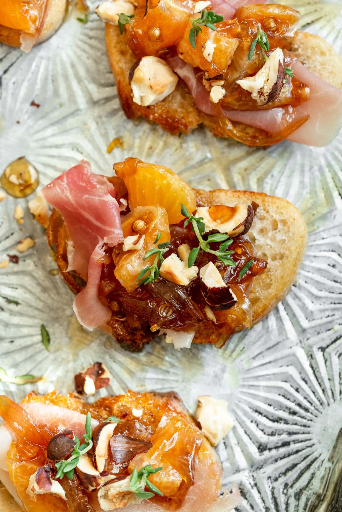 Mandarin Orange and Prosciutto Crostini Recipe - Studio Food