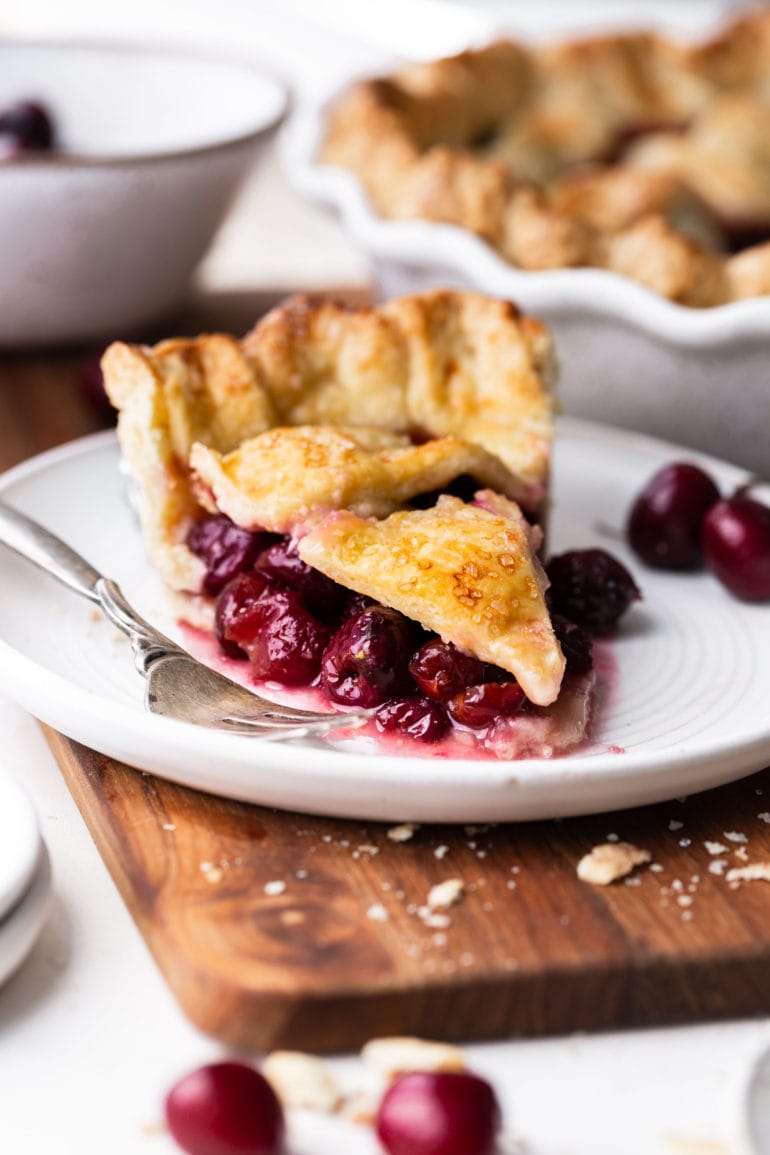Homemade Cherry Pie - Oh Sweet Basil