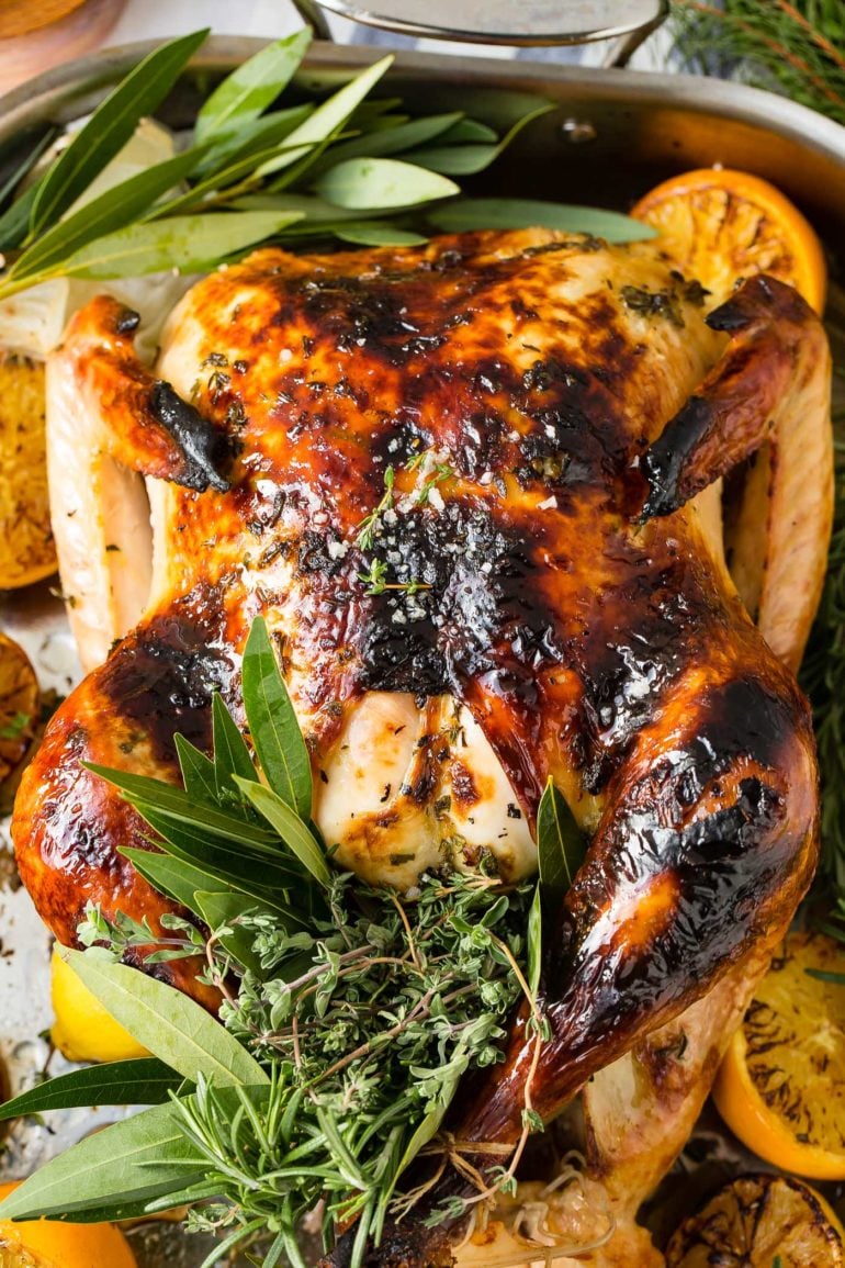 Best Oven Roasted Thanksgiving Turkey Recipe Ever - Oh Sweet Basil