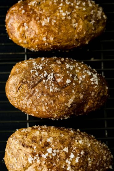 How to Make Oven Baked Potatoes (with Crispy Skin!) - Oh Sweet Basil