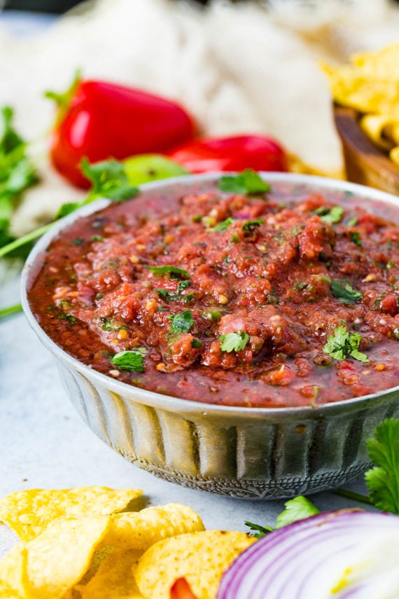 The Best 5 Minute Restaurant Style Homemade Salsa Recipe