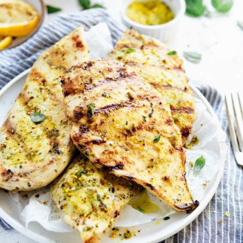 Marinated Grilled Chicken Breasts - Oh Sweet Basil
