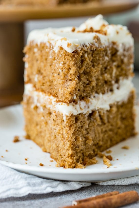 Layered Spice Cake Recipe - Oh Sweet Basil