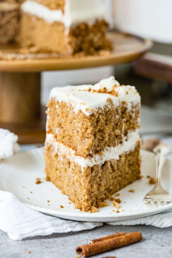 Layered Spice Cake Recipe - Oh Sweet Basil