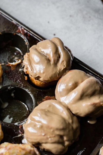 Maple Glazed Cinnamon Butterflake Rolls [+ Video]