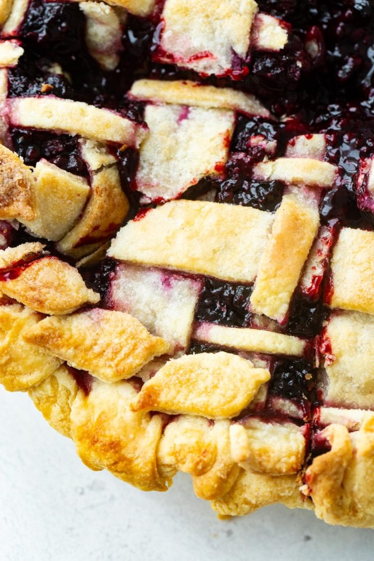 Blackberry Marionberry Pie - Oh Sweet Basil
