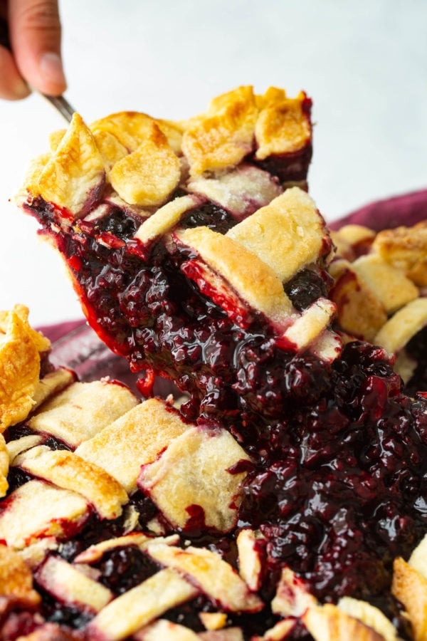 Blackberry Marionberry Pie - Oh Sweet Basil