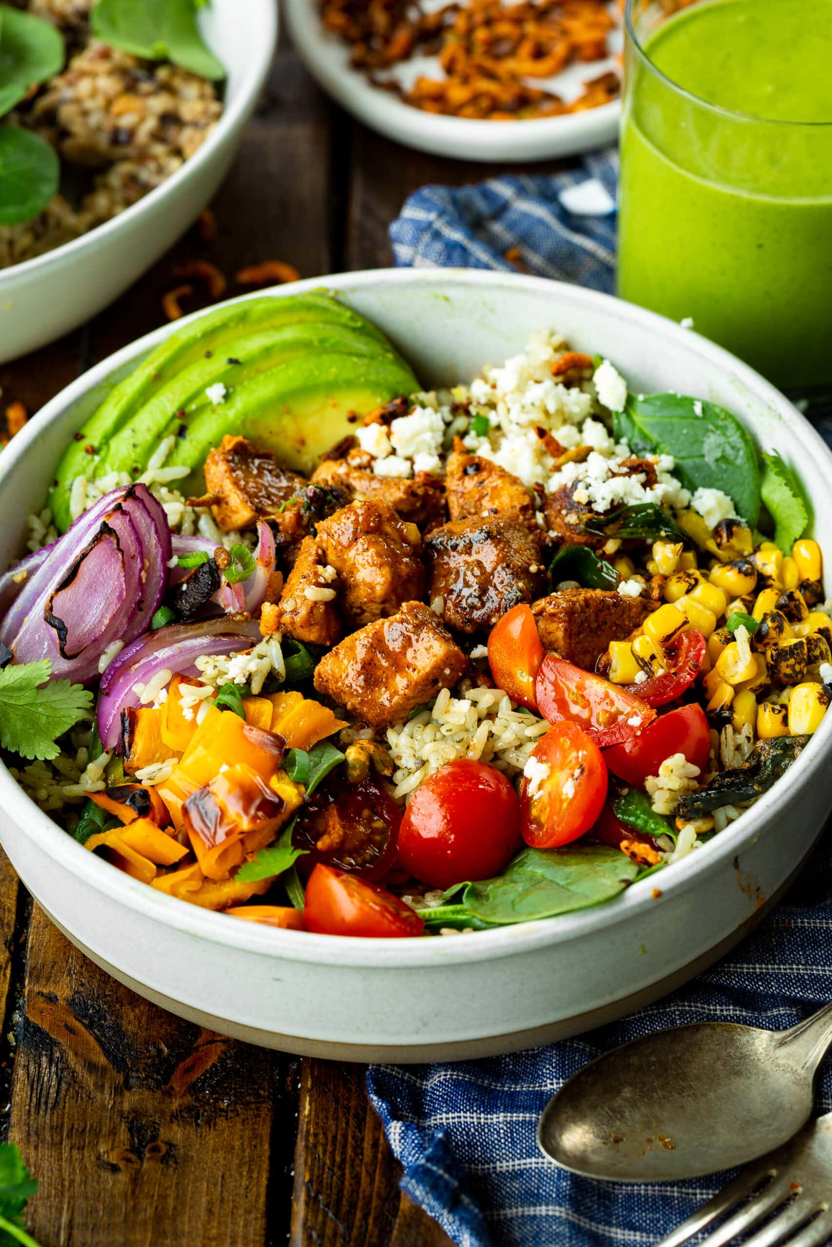 Mexican Chicken Burrito Bowl - Oh Sweet Basil