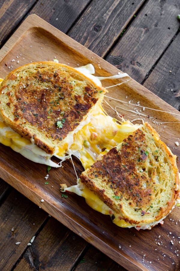 Grilled Mexican Cheese Sandwich - Oh Sweet Basil