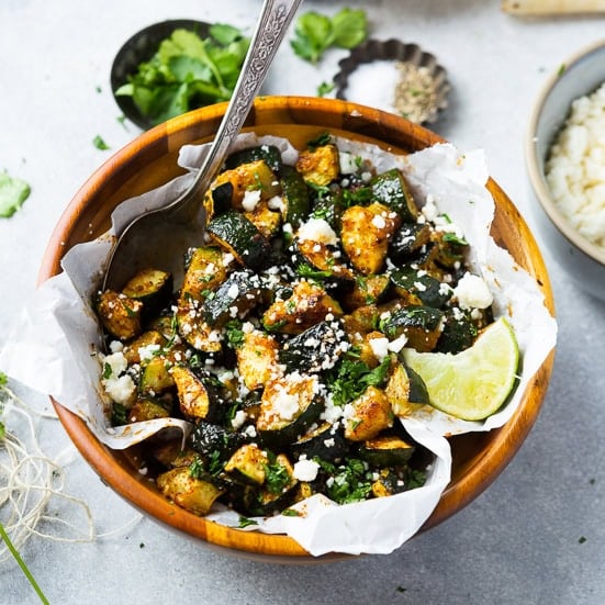 Mexican Roasted Zucchini - Oh Sweet Basil
