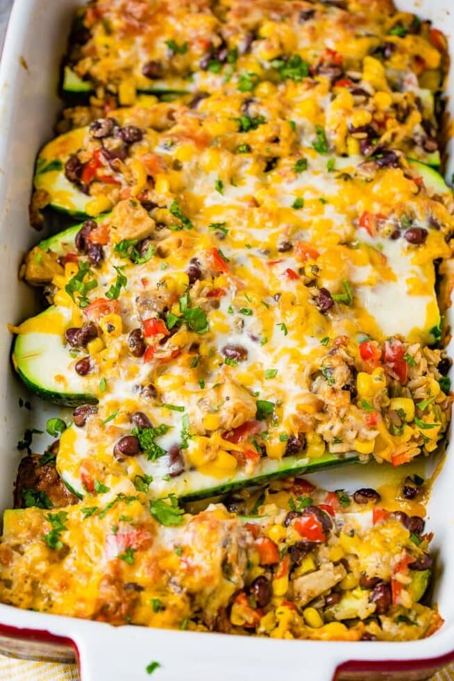 Mexican Roasted Zucchini - Oh Sweet Basil