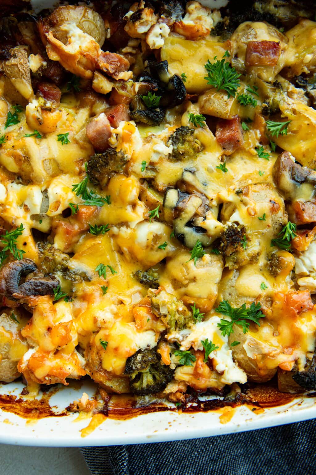 Mom's Cheesy Ham and Potato Broccoli Casserole [+Video]