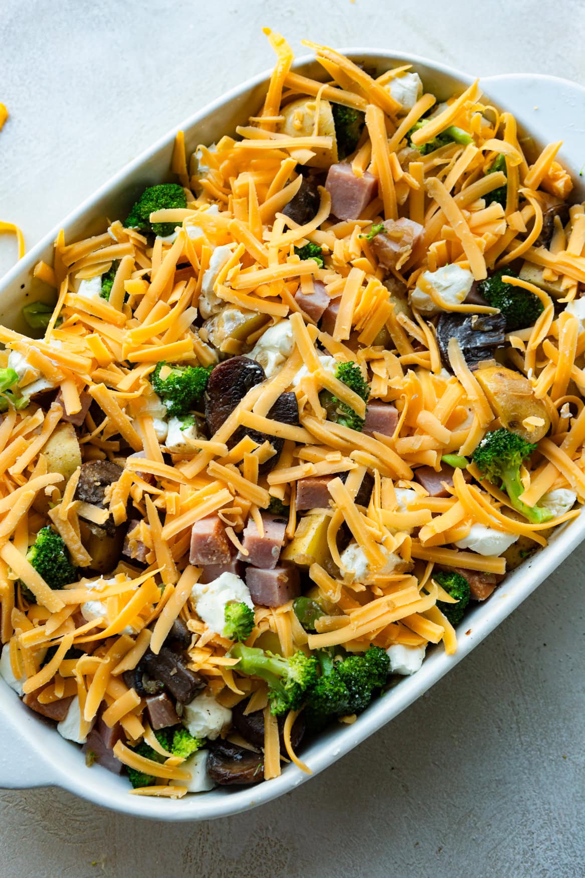 Mom's Cheesy Ham and Potato Broccoli Casserole [+Video]