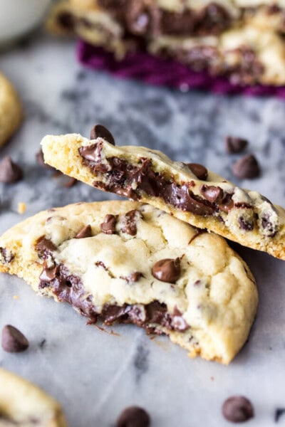 Fudge Filled Chocolate Chip Cookies