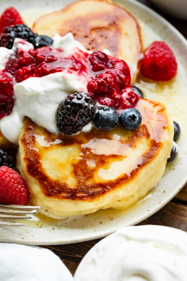 Fluffy Oladi Ukrainian Pancakes [+Video]