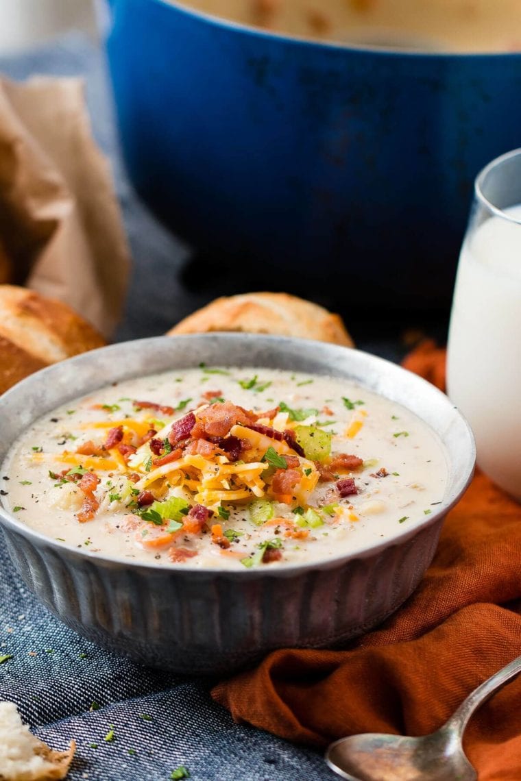 One Pot Cauliflower Chowder Recipe [+ Video]
