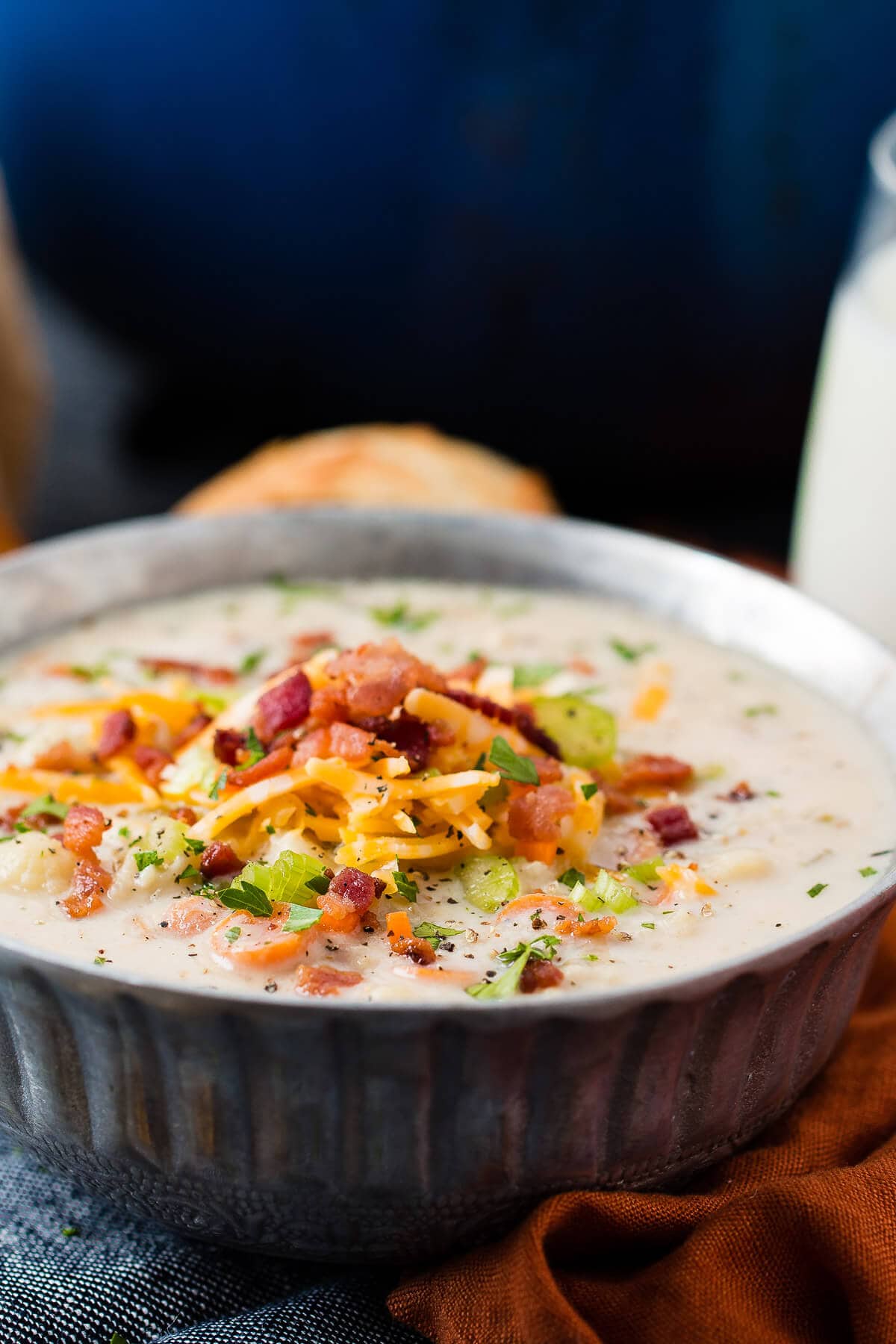 One Pot Cauliflower Chowder Recipe [+ Video]