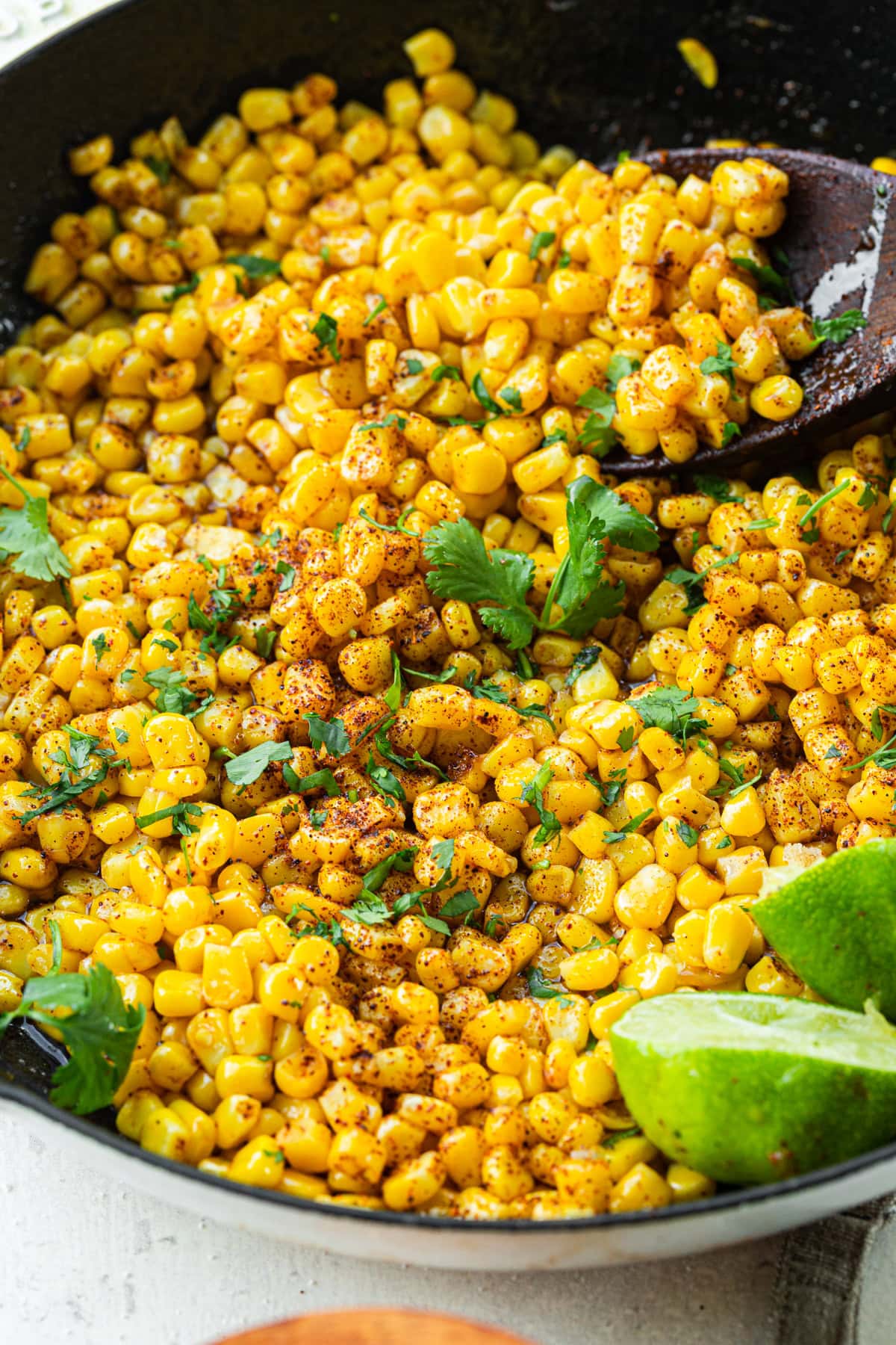 5 Minute One Skillet Honey Lime Corn Side Dish - Top Home & Kitchen