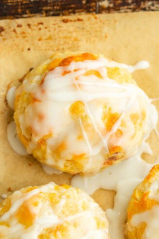 Summer Buttermilk Peach Biscuits