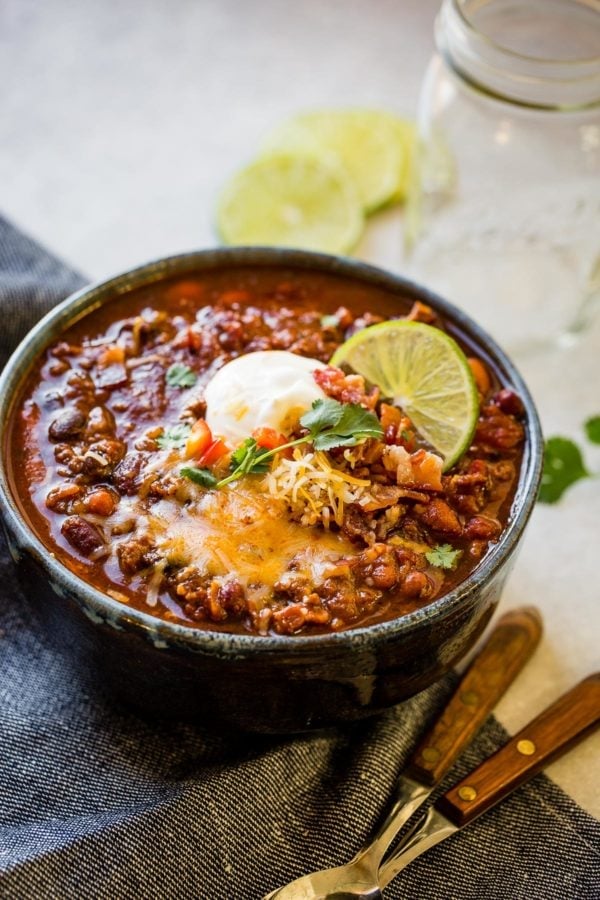 The BEST Instant Pot Chili {Award Winning} Recipe - Oh Sweet Basil