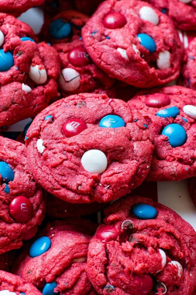 Red White and Blue Red Velvet Cookies Recipe