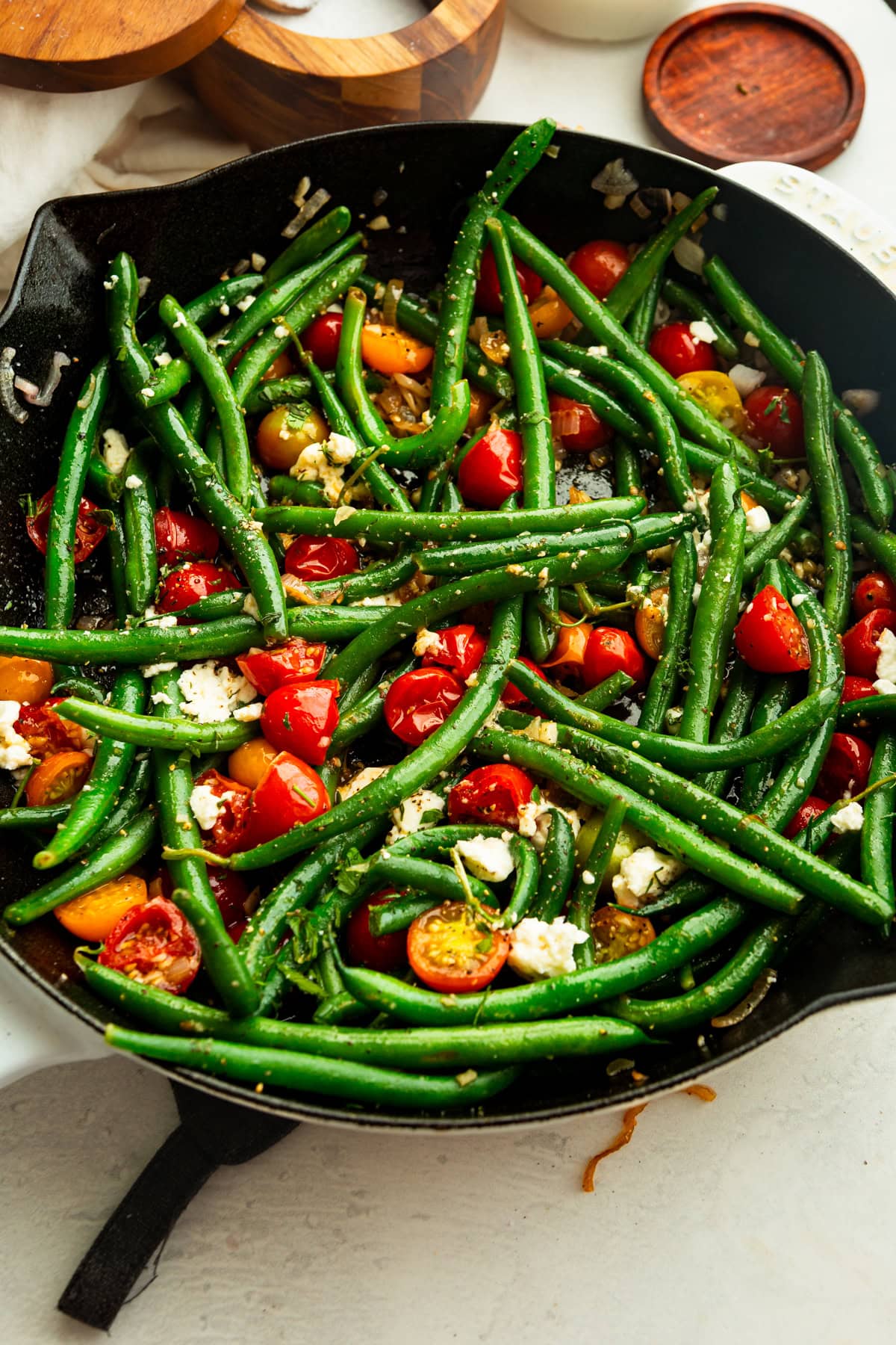 Sautéed Green Beans and Cherry Tomatoes