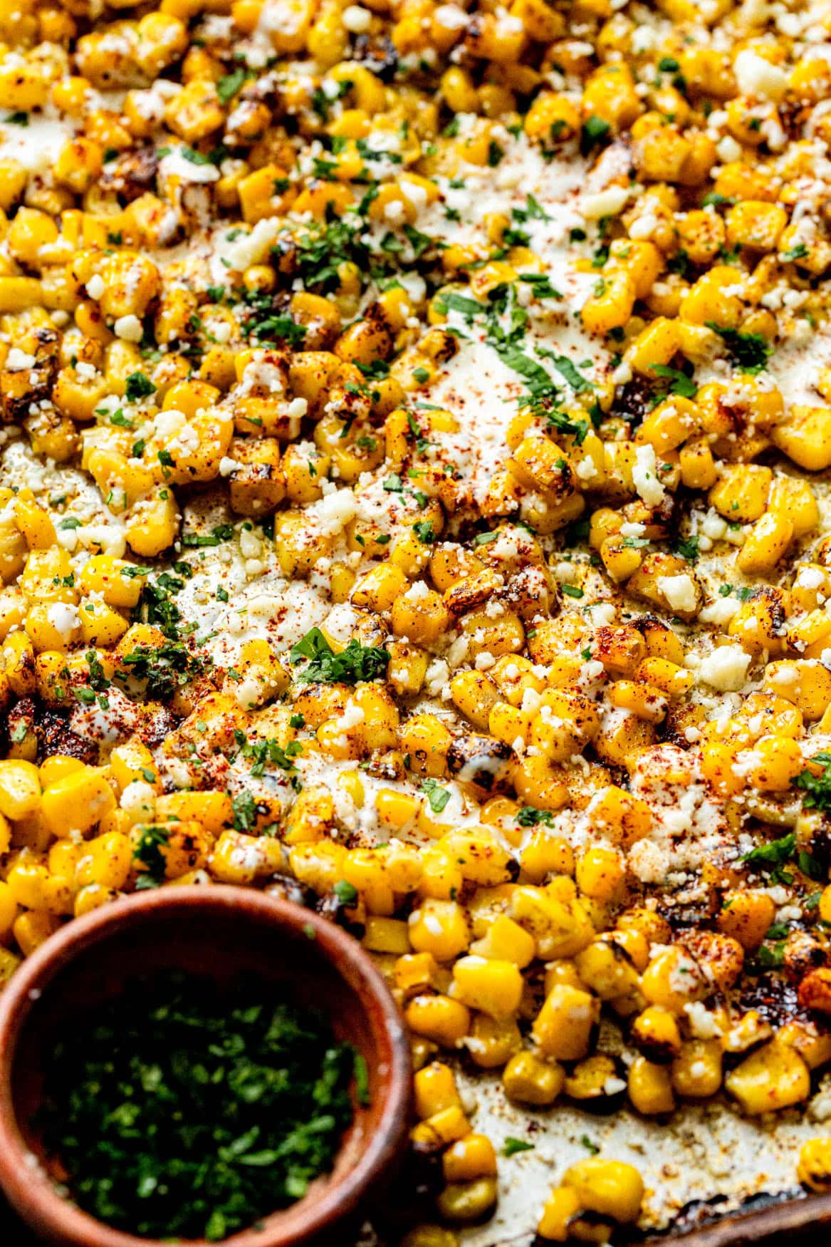 Sheet Pan Mexican Street Corn in the Oven (Elote)