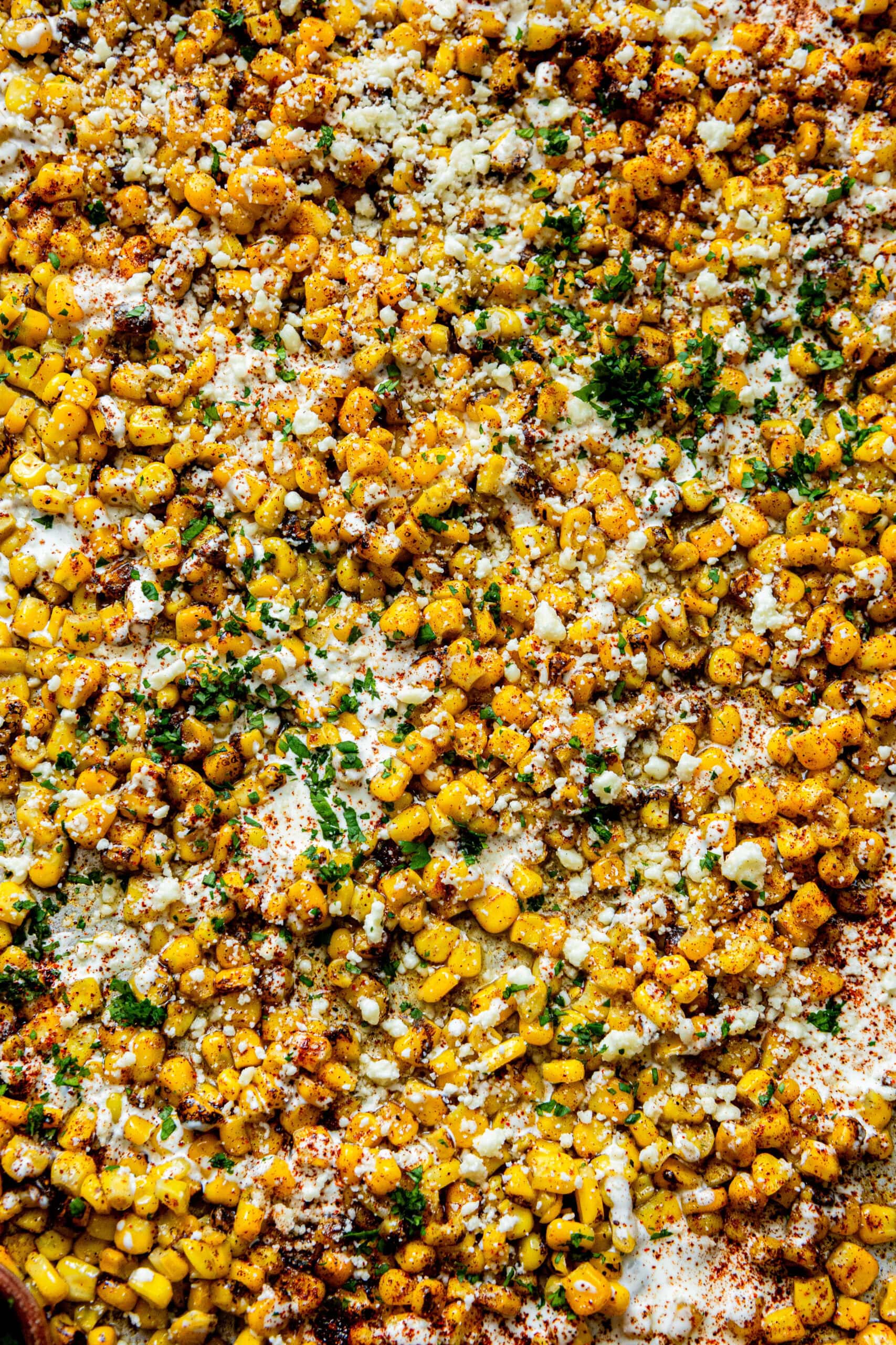 Sheet Pan Mexican Street Corn in the Oven (Elote)