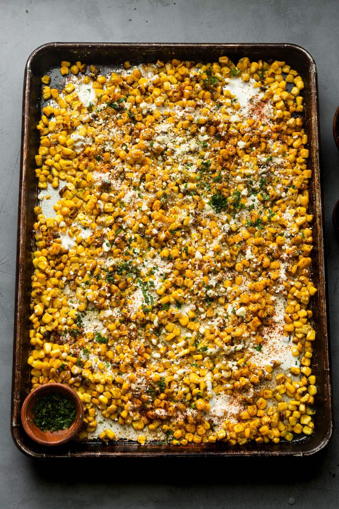 Sheet Pan Mexican Street Corn in the Oven (Elote) - experiencedgifts