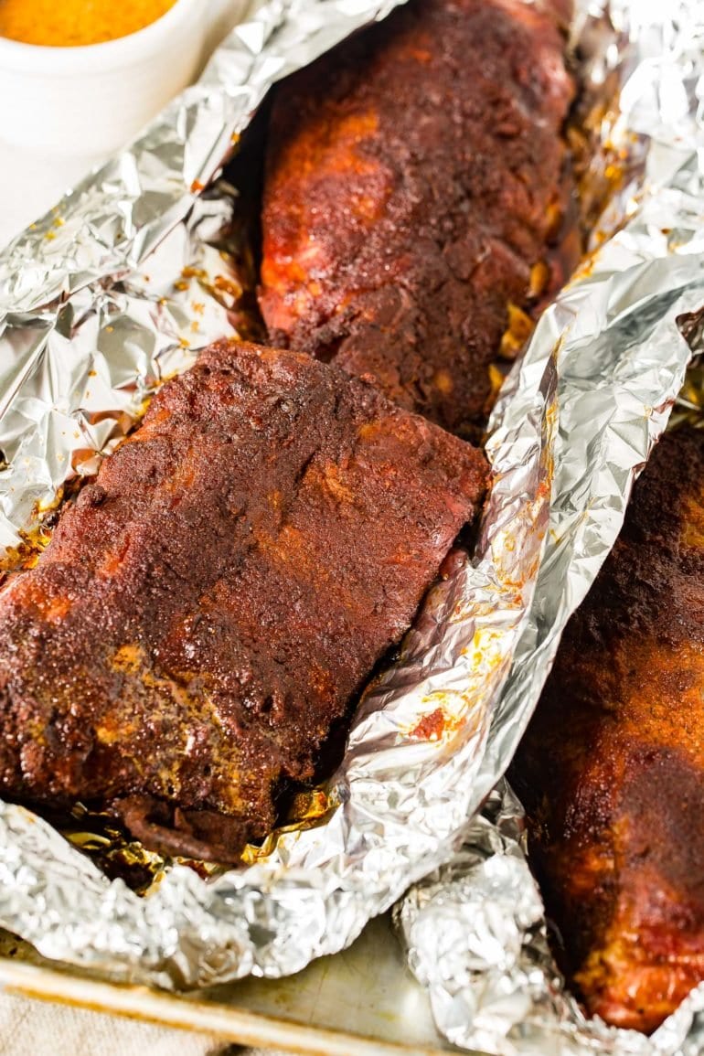 Traeger Ribs Recipe (Easy Smoked Ribs!) - Oh Sweet Basil