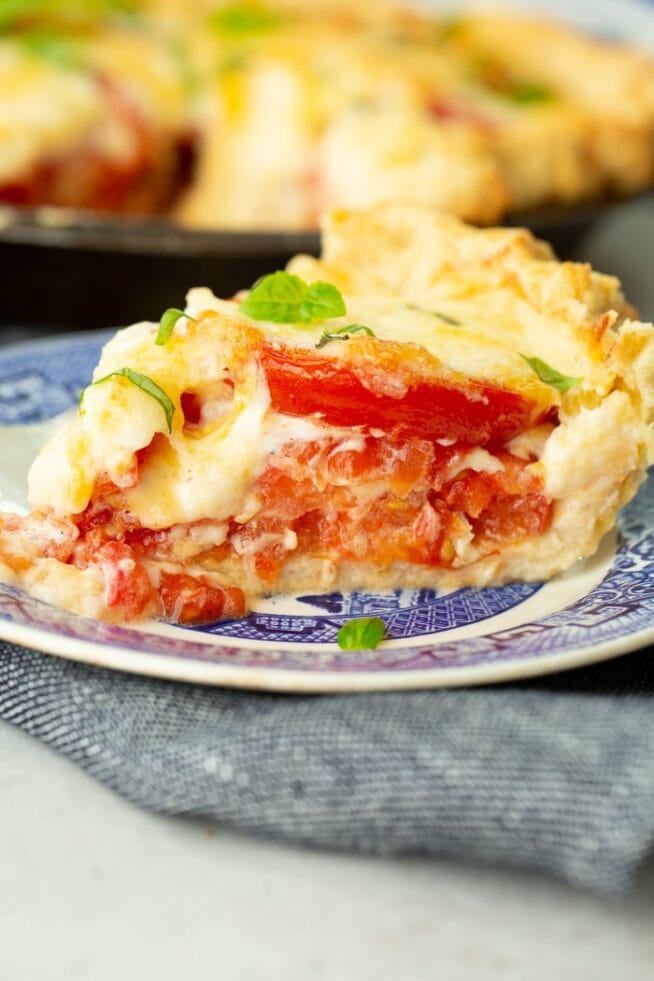 Southern Tomato Pie Recipe (Truly the Best!) - Oh Sweet Basil