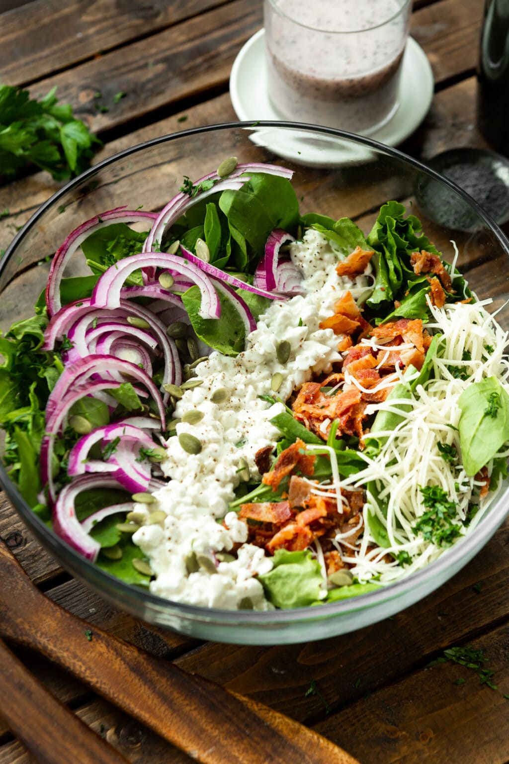 Spinach and Bacon Salad with Poppy Seed Dressing