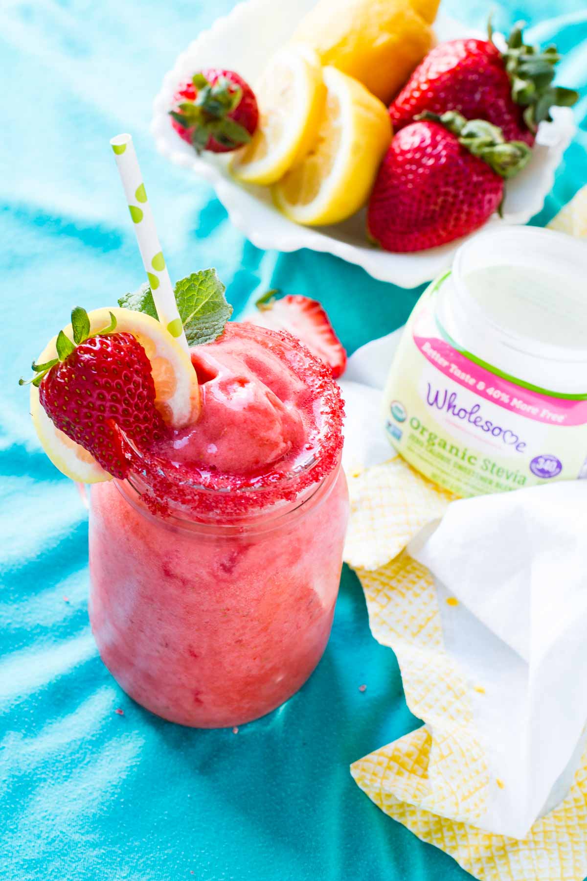 Frozen Strawberry Lemonade In 2 Minutes