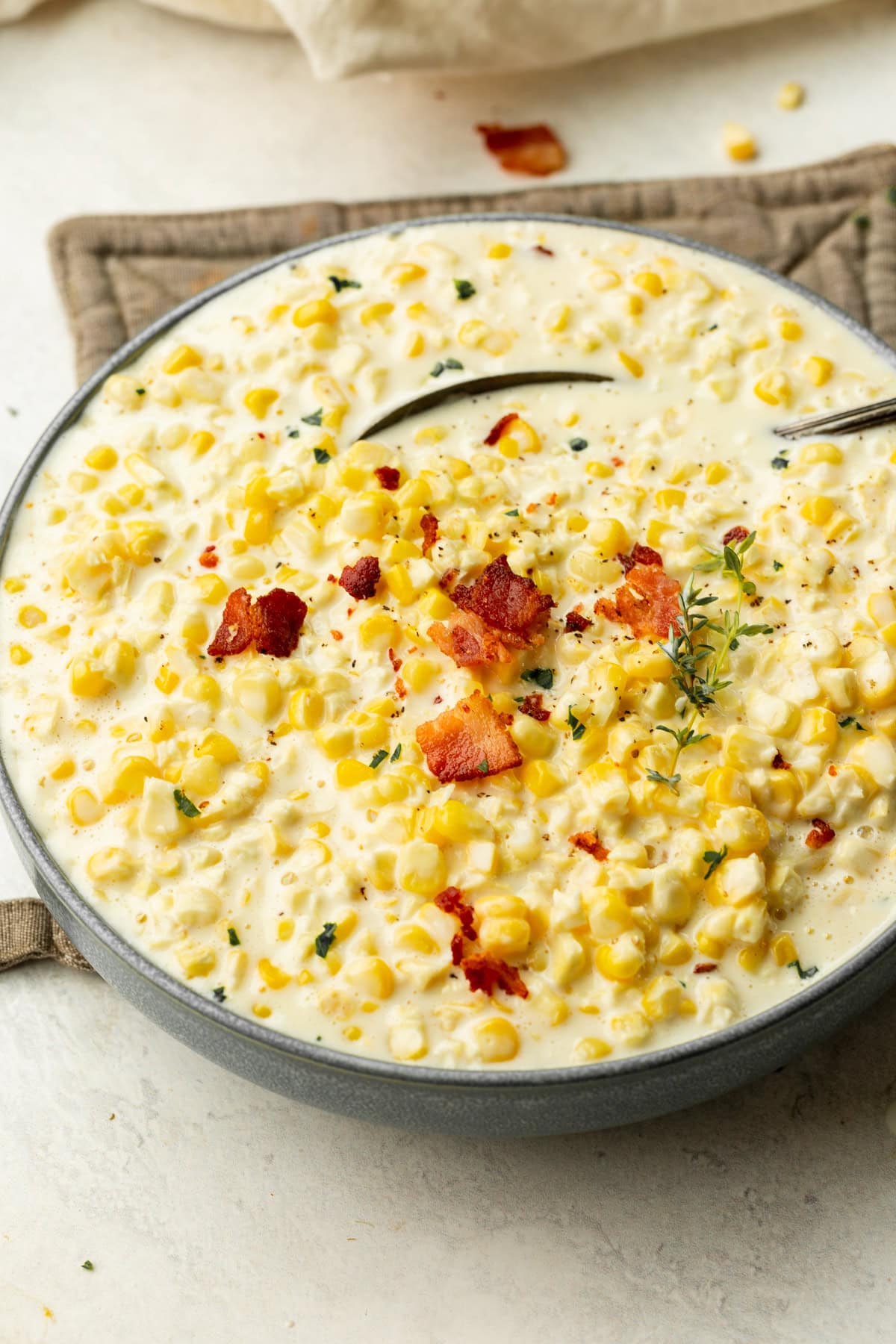 Creamed Corn with Bacon (Better Than Canned!) - Studio Food
