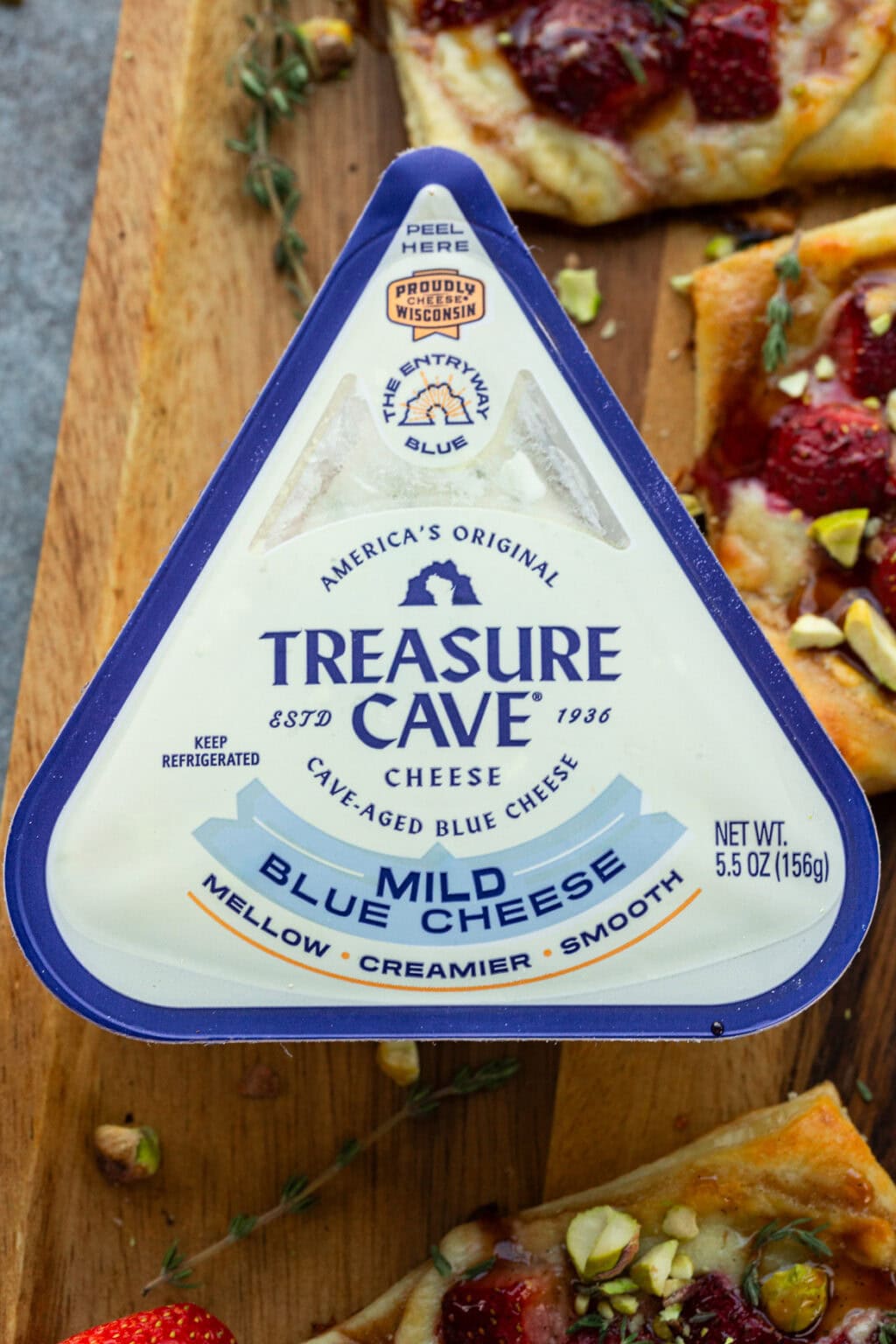 EASY Roasted Strawberry Treasure Cave Mild Blue Cheese Tarts [+Video]