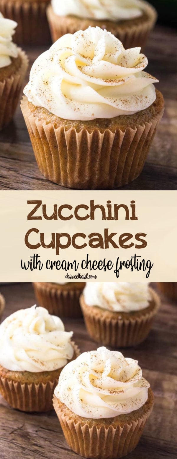 Zucchini Cupcakes with Cream Cheese Frosting